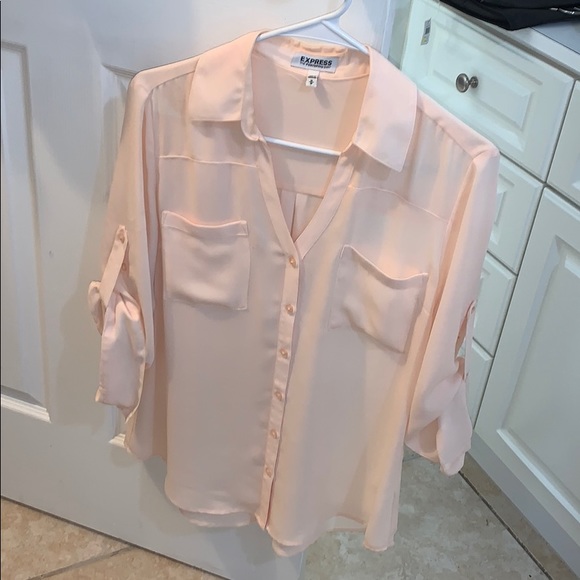 Express | Tops | 225 Express Button Down Pink | Poshmark